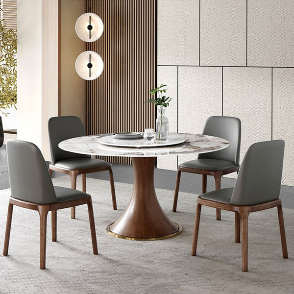Orren Ellis Janyla 5 - Piece Pedestal Dining Set | Wayfair
