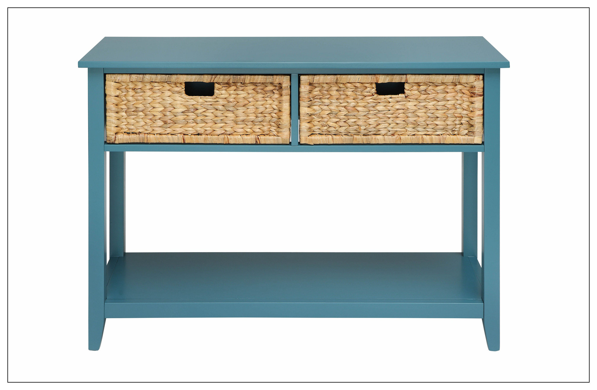 Bay Isle Home™ Aizel 44" Rectangular Console Table Open Storage: Bottom ...