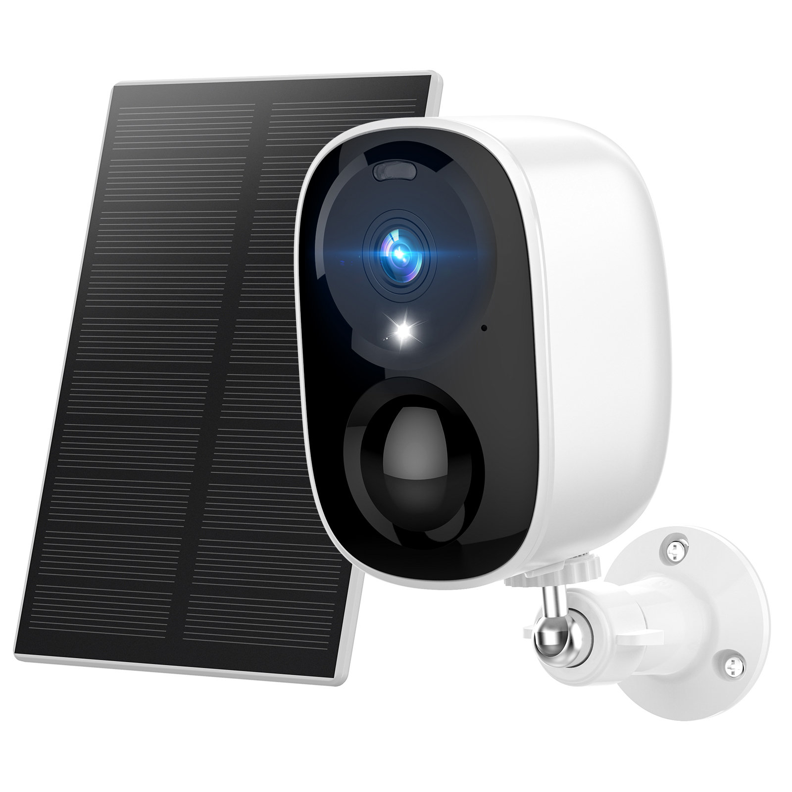 Hawkray Solar Wireless Ip Home Camera Wifi HD 2K 3Mp Resolution Supports Battery Power, IP66 ...