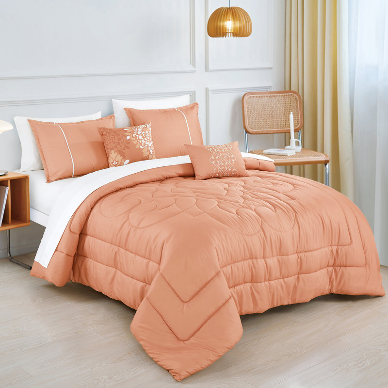 ESCA Purity Luxury 9 Piece Complete Bed In Bag Set | Wayfair