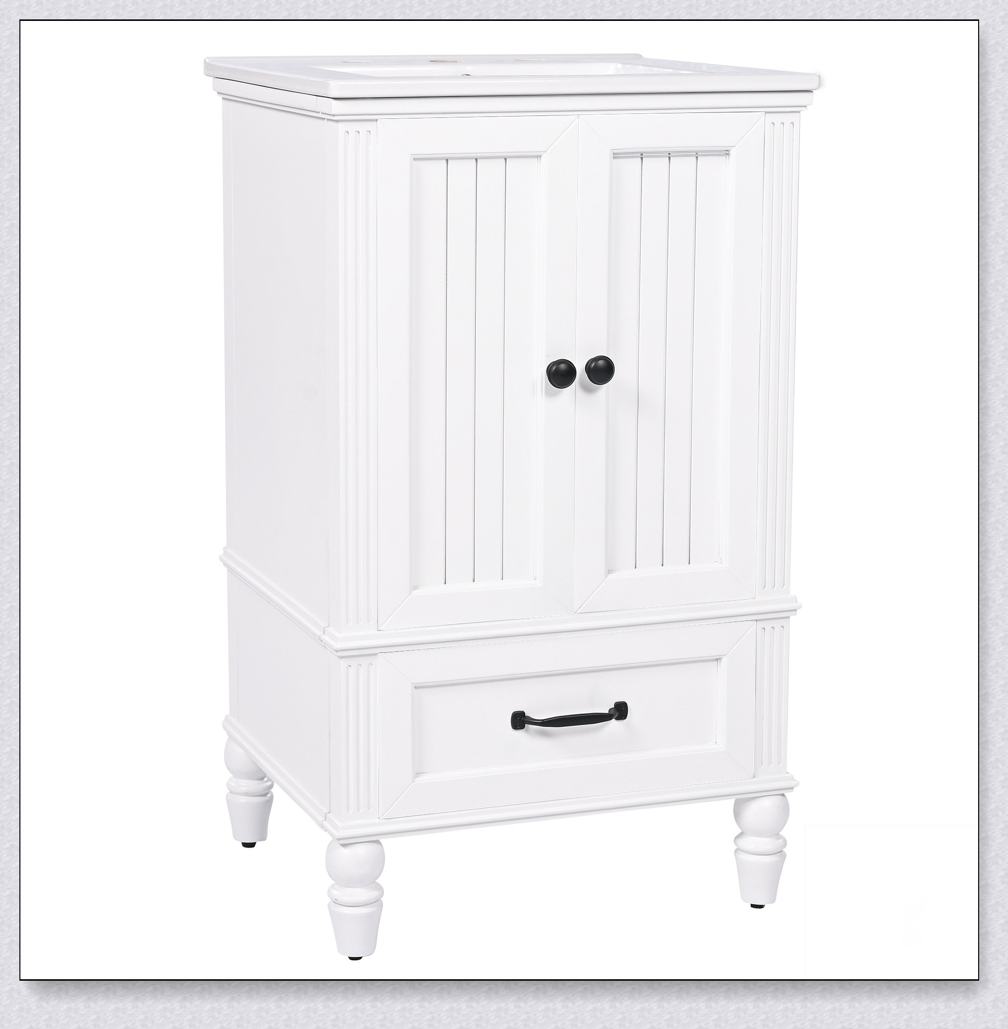 Winston Porter 20" Bathroom Vanity with Sink, Bathroom Cabinet with Two ...