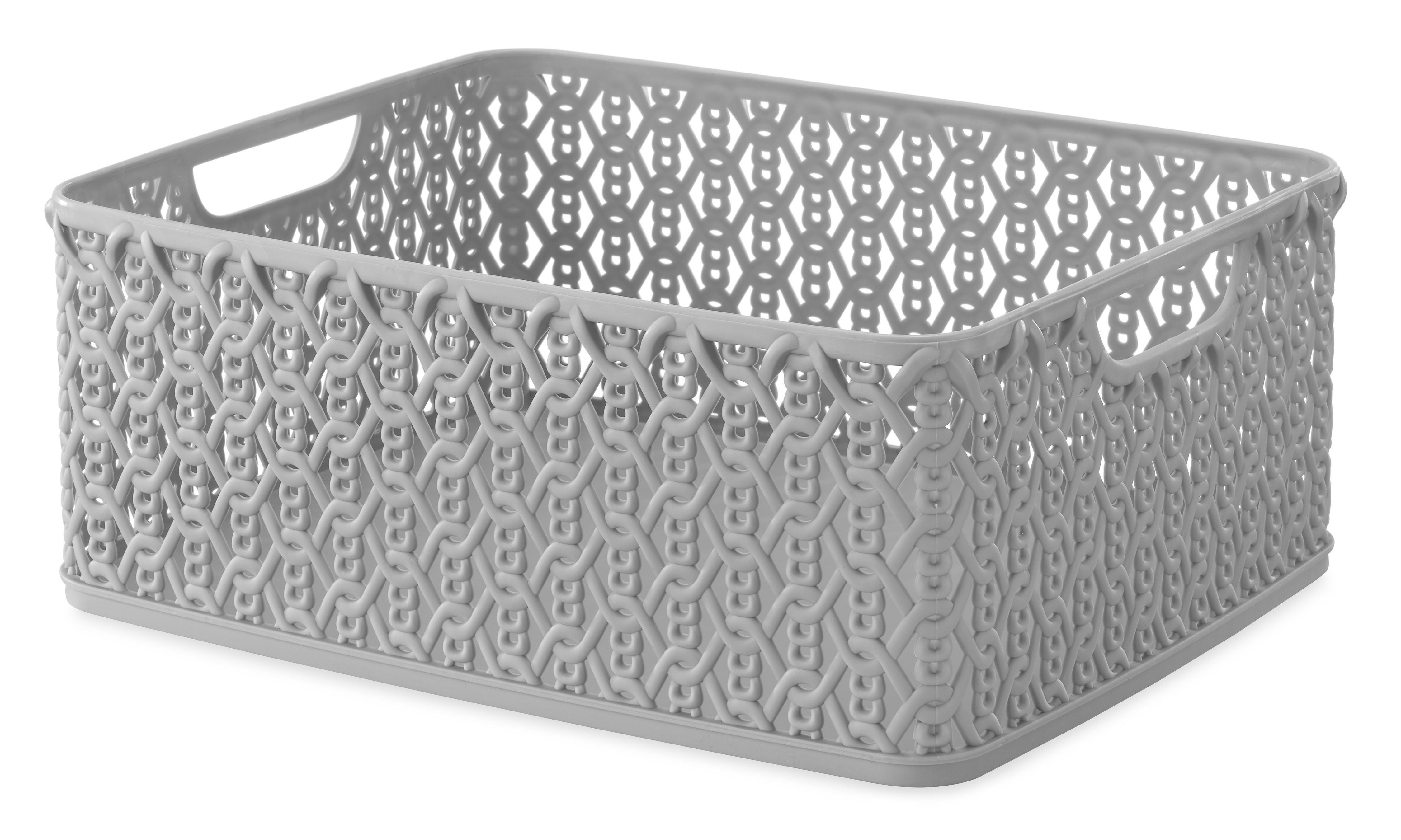 Whitmor Link Stitch Resin Form Rectangular Tote | Wayfair