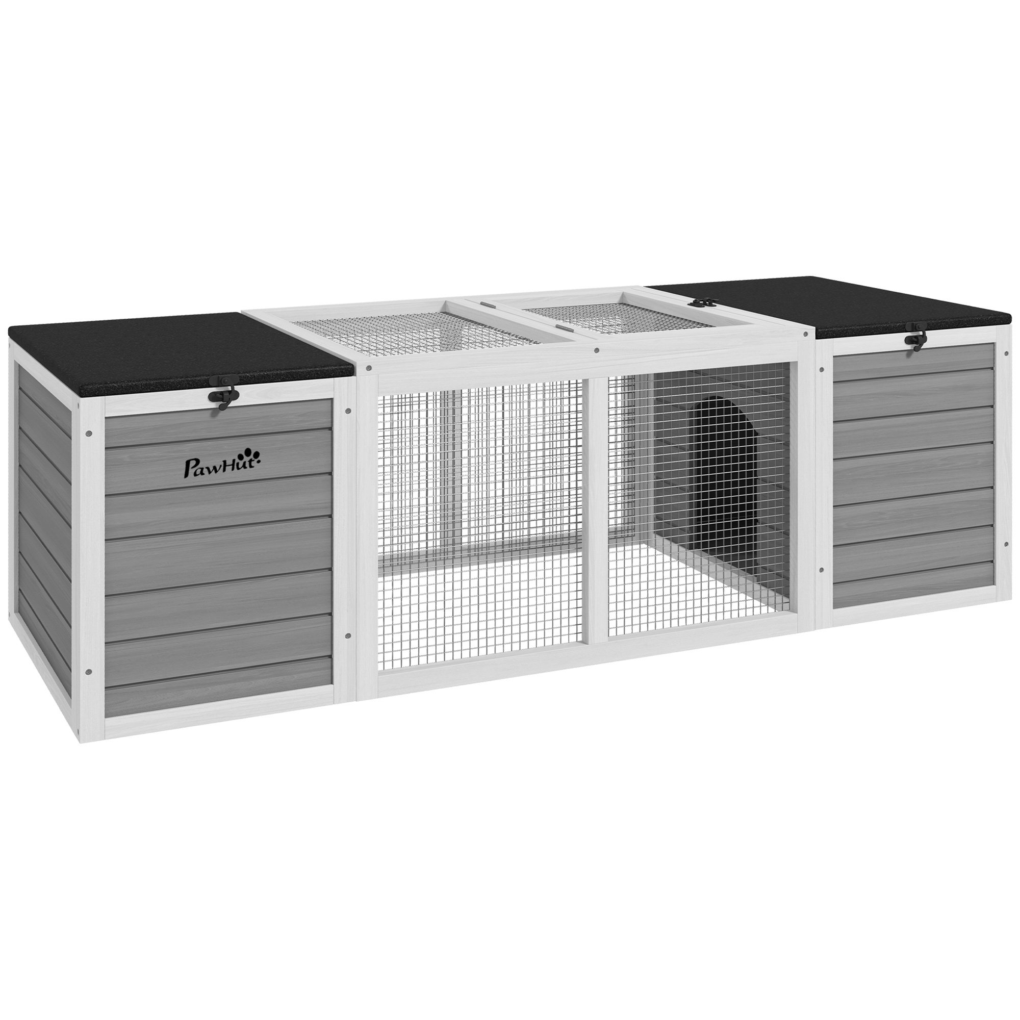 Tucker Murphy Pet™ 55" Rabbit Hutch, Outdoor Rabbit Cage Guinea Pig ...
