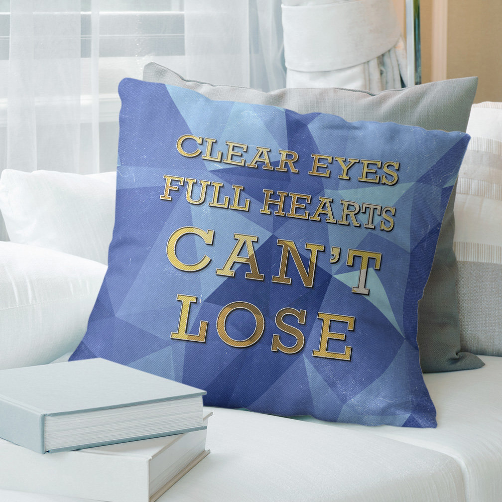 ArtVerse Sports Inspirational Pillow | Wayfair