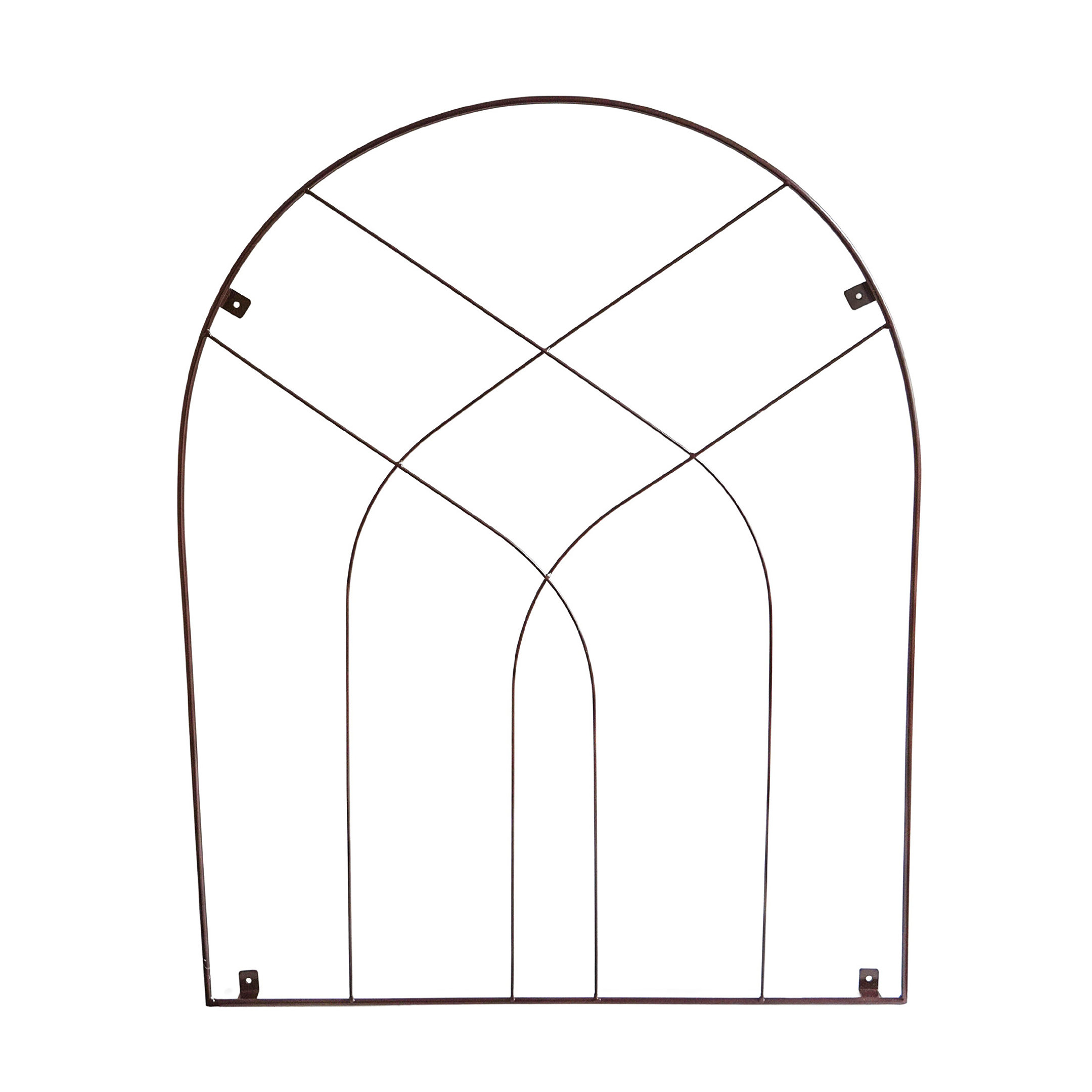 Lark Manor Outdoor Arch Trellis Bronze H100cm W80cm | Wayfair.co.uk
