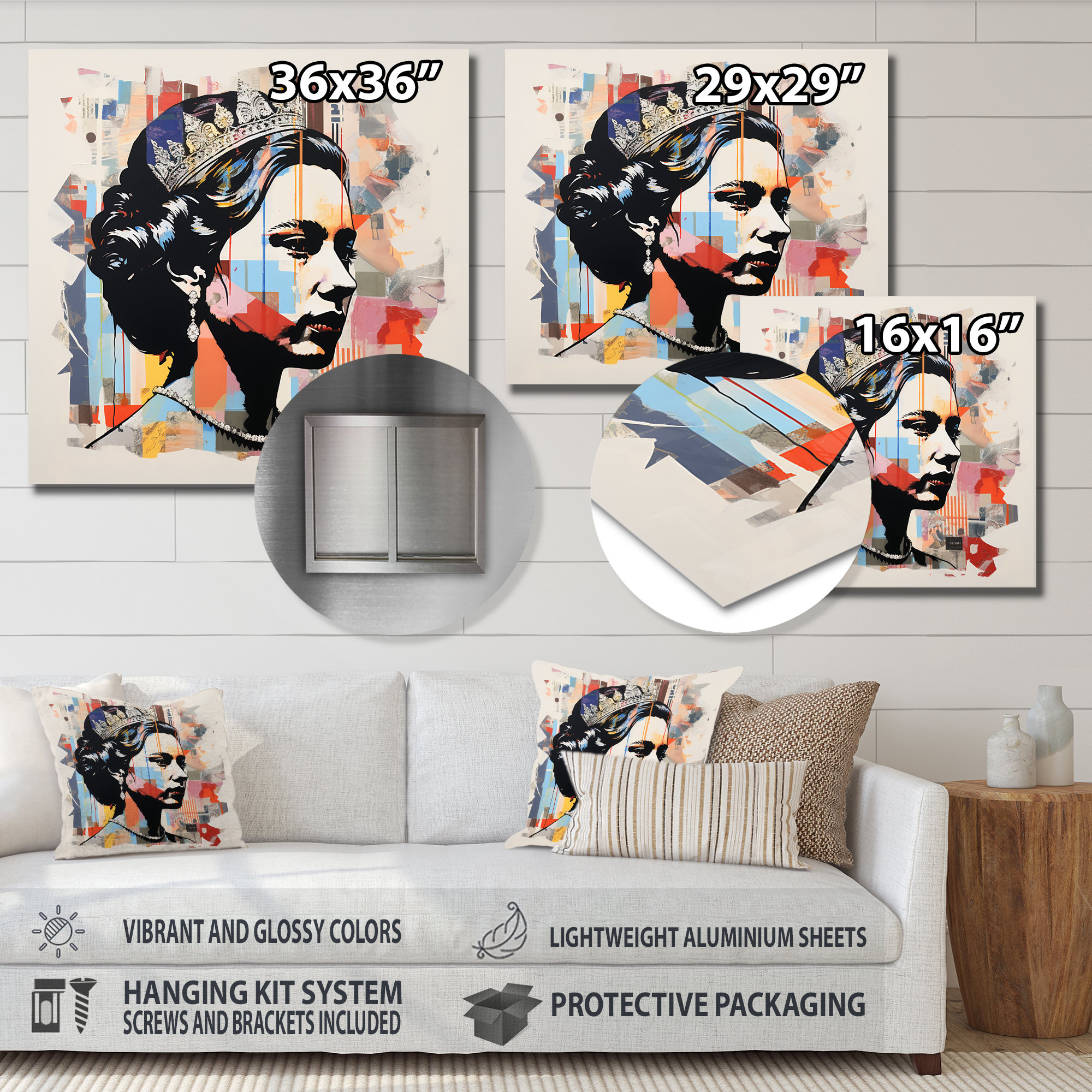 Latitude Run® Queen Elizabeth S Magazine Collage I - Celebrity Metal ...