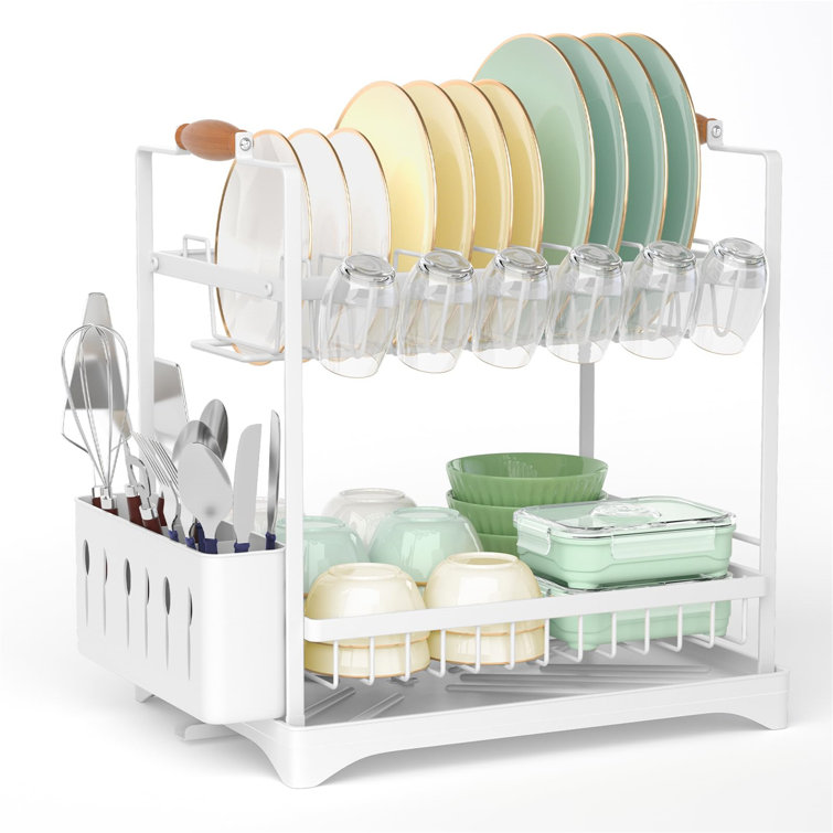 Belfry Kitchen 2-Tier Dish Drying Rack | Wayfair.co.uk