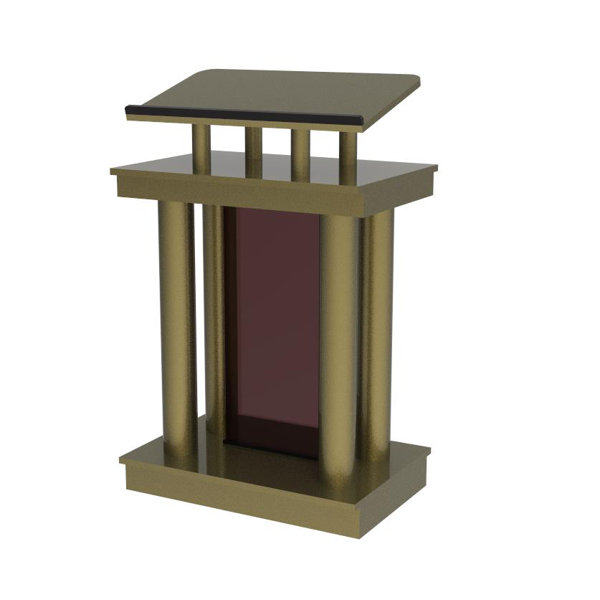 FixtureDisplays Large Church Pulpit, Deluxe Podium Lectern, Debate ...