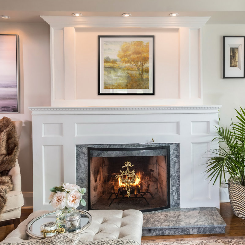 Winston Porter 'Golden Landscapes' Framed Print | Wayfair