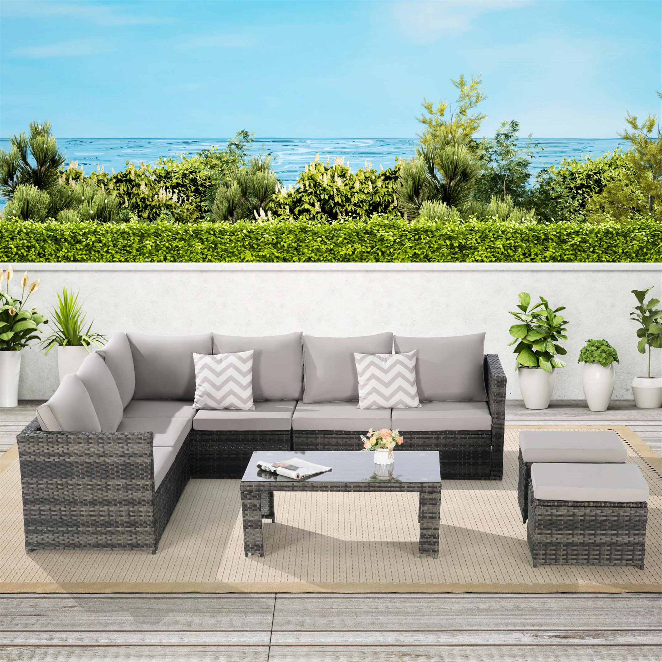 Hokku Designs All-Weather Outdoor Patio Furniture Set for Various ...