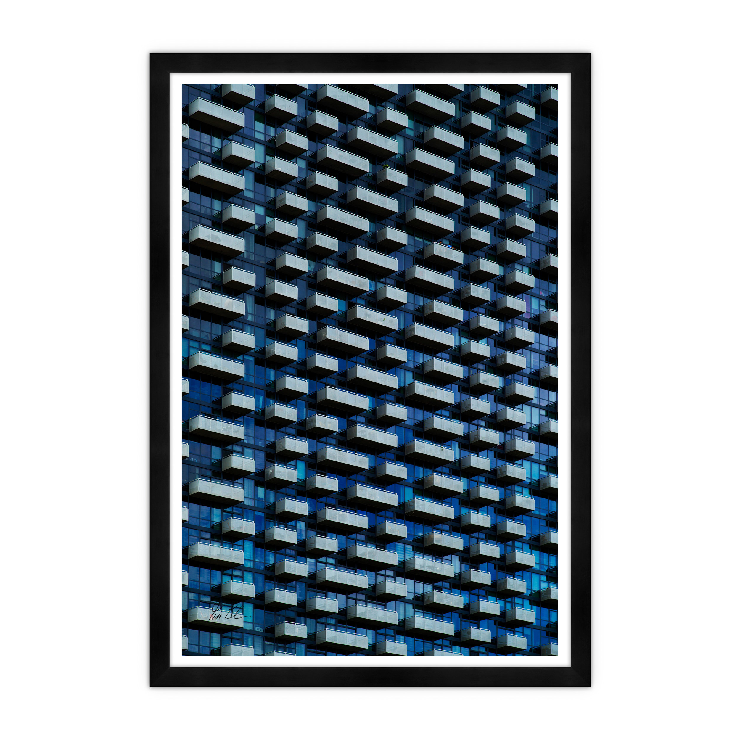 Tim Klein Photography Terraced Building Scape in Blue by Tim Klein ...