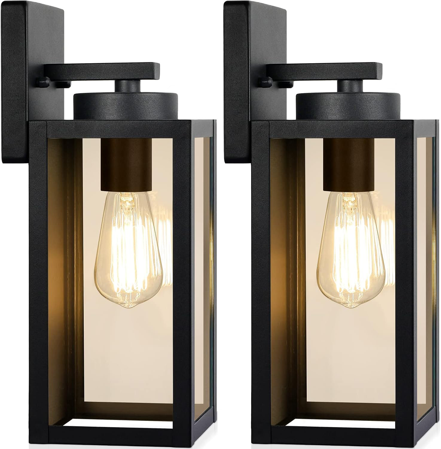 Latitude Run® Outdoor Wall Light Fixtures, Exterior Waterproof Lanterns ...