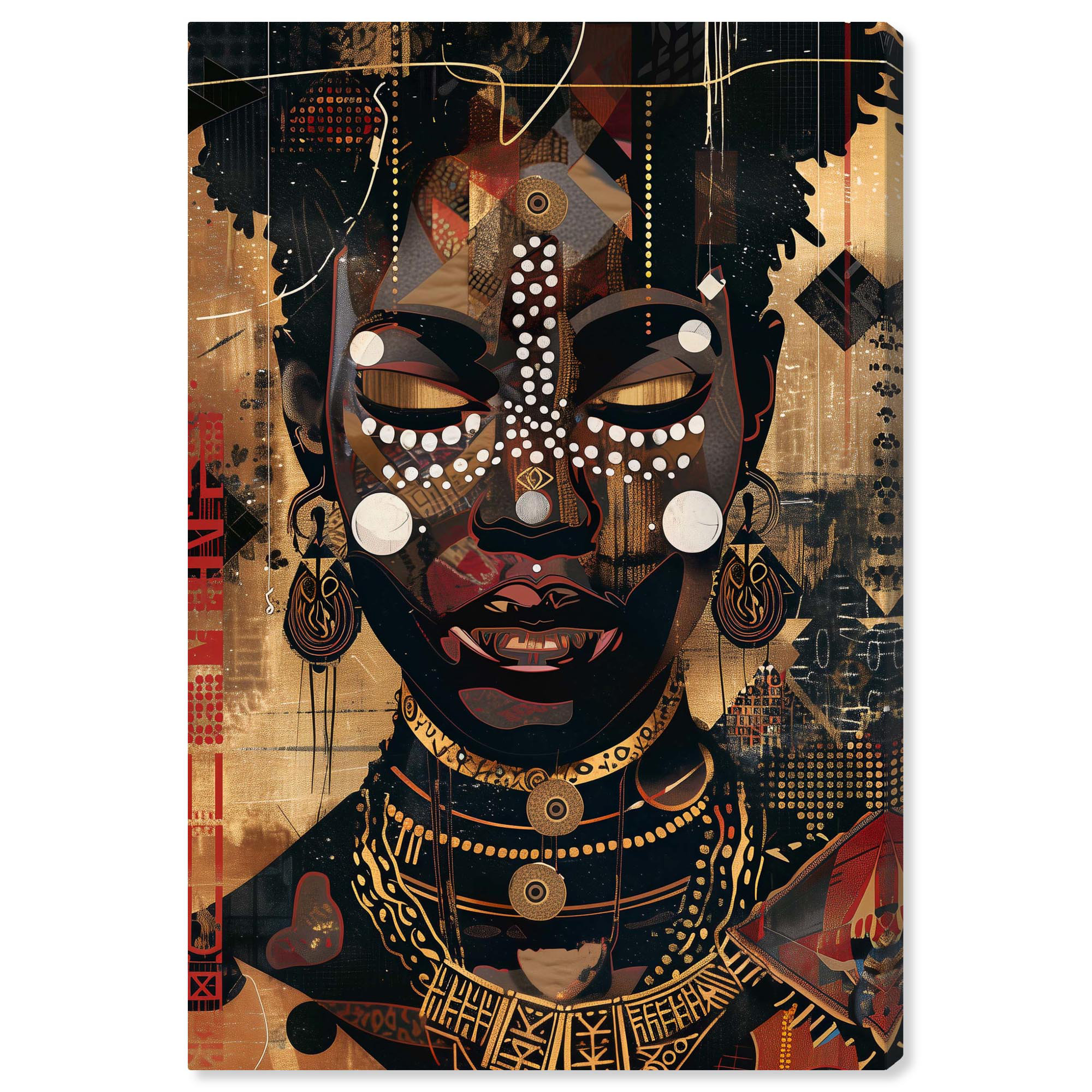 Art Remedy In Golden Accents Canvas Glam Art by Art Remedy | Wayfair