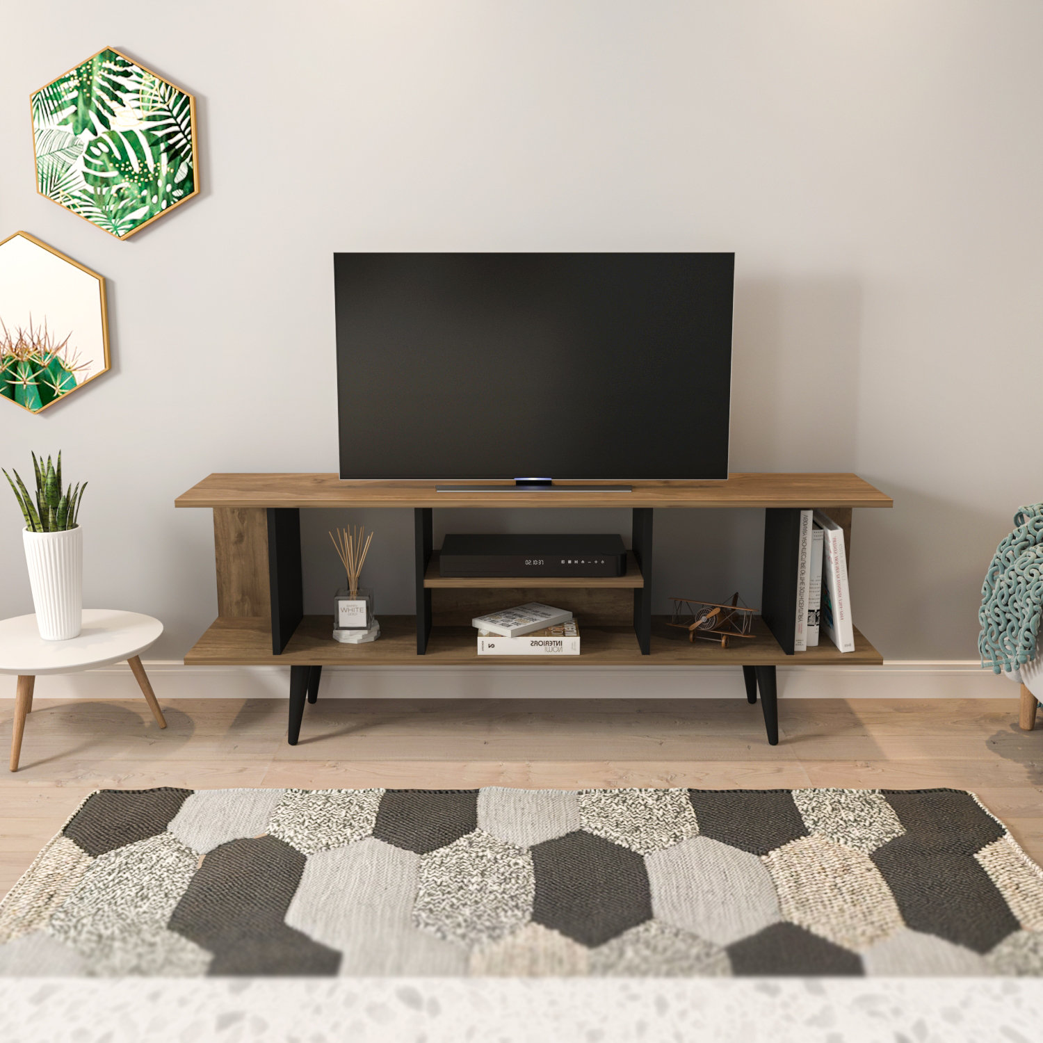 George Oliver Treyshawn 63" TV Stand For Tvs Up To 75" | Wayfair