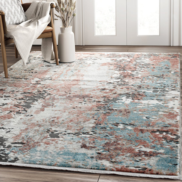 17 Stories Abstract Rug | Wayfair
