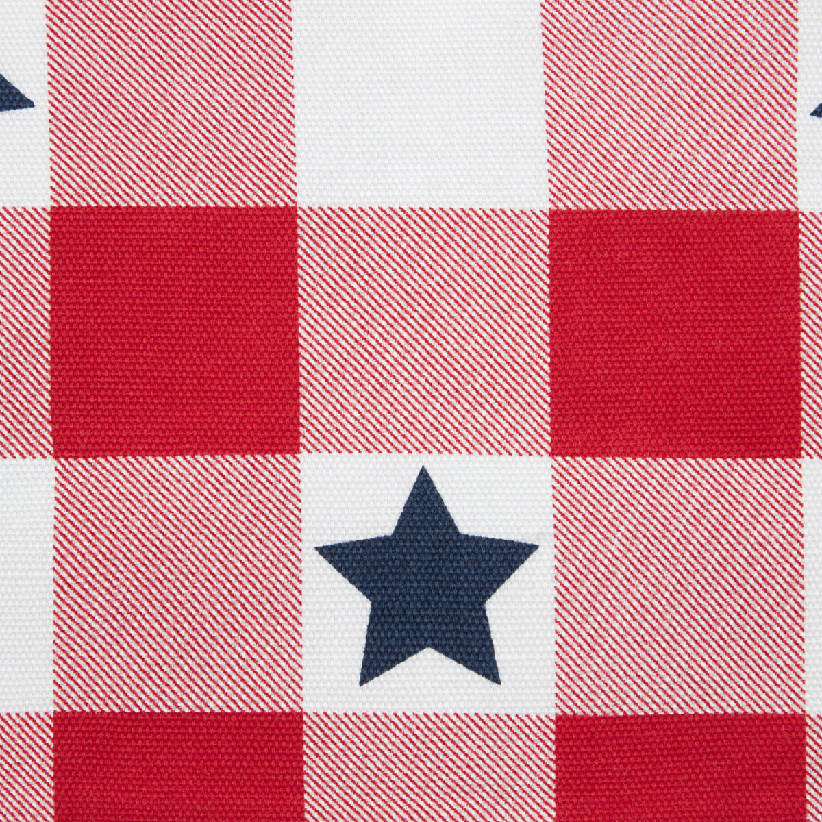 MARTHA STEWART Americana Star Gingham Plaid Tablecloth, Single Pack ...