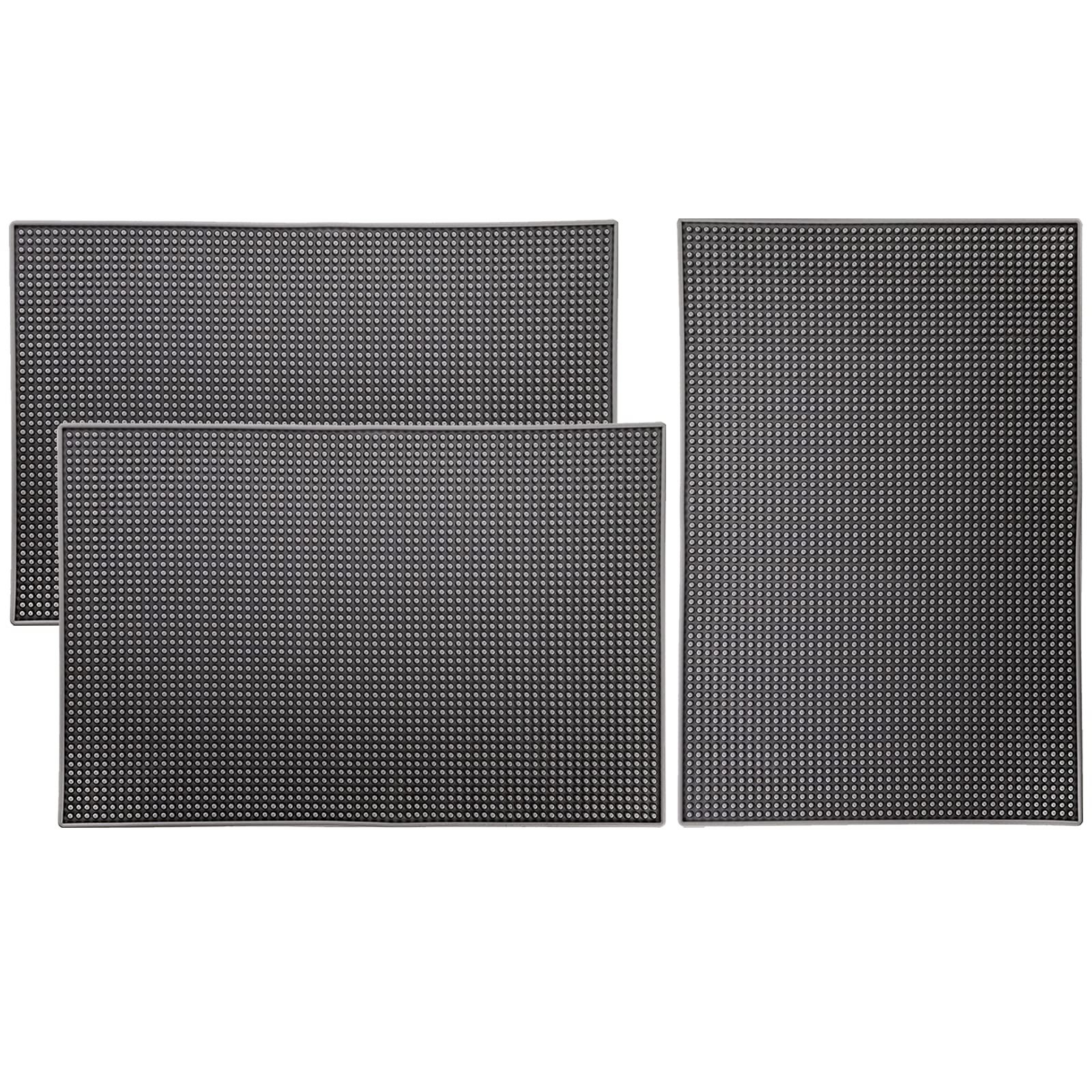 chuangyanUS 3 Pack Rubber Bar Mat 18 X 12, Thick Durable And Stylish ...