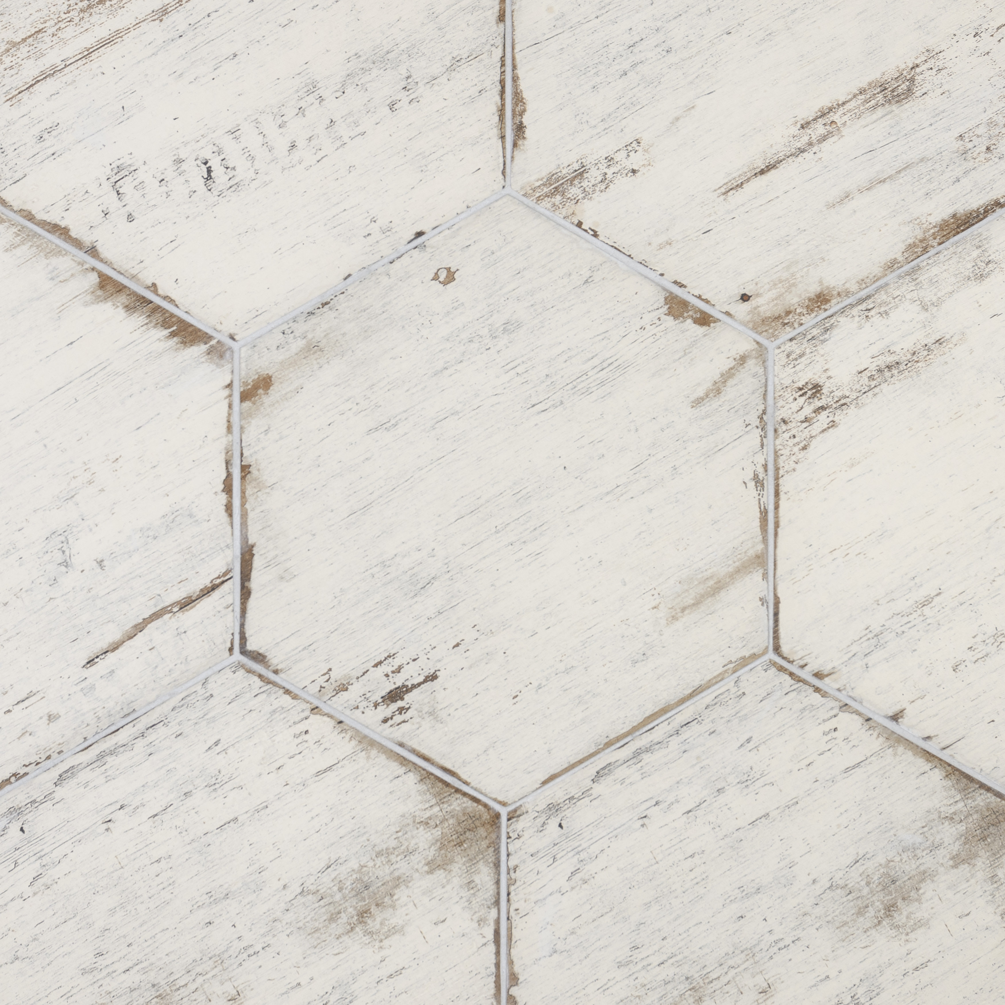 Merola Tile Retro Hex 14" x 16" Porcelain Wood Look Wall & Floor Tile ...