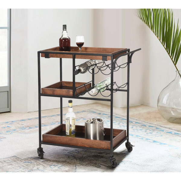 Williston Forge Fahham Metal Bar Cart - Wayfair Canada