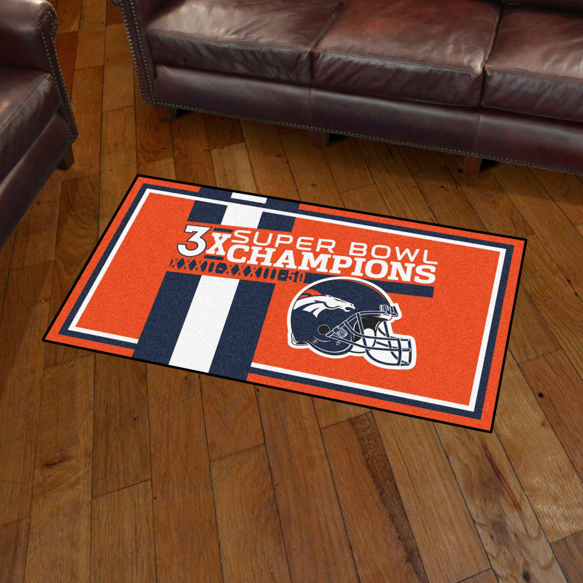 FANMATS Denver Broncos Dynasty 3X5 Rug 36"X 60" | Wayfair