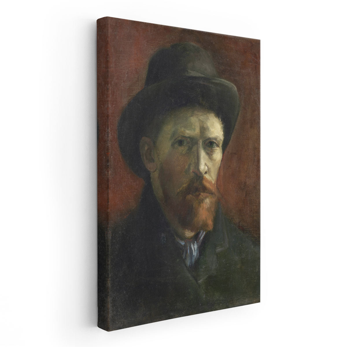 Alcott Hill® Self-Portrait with Dark Felt Hat, 1886 - Canvas Print Wall ...