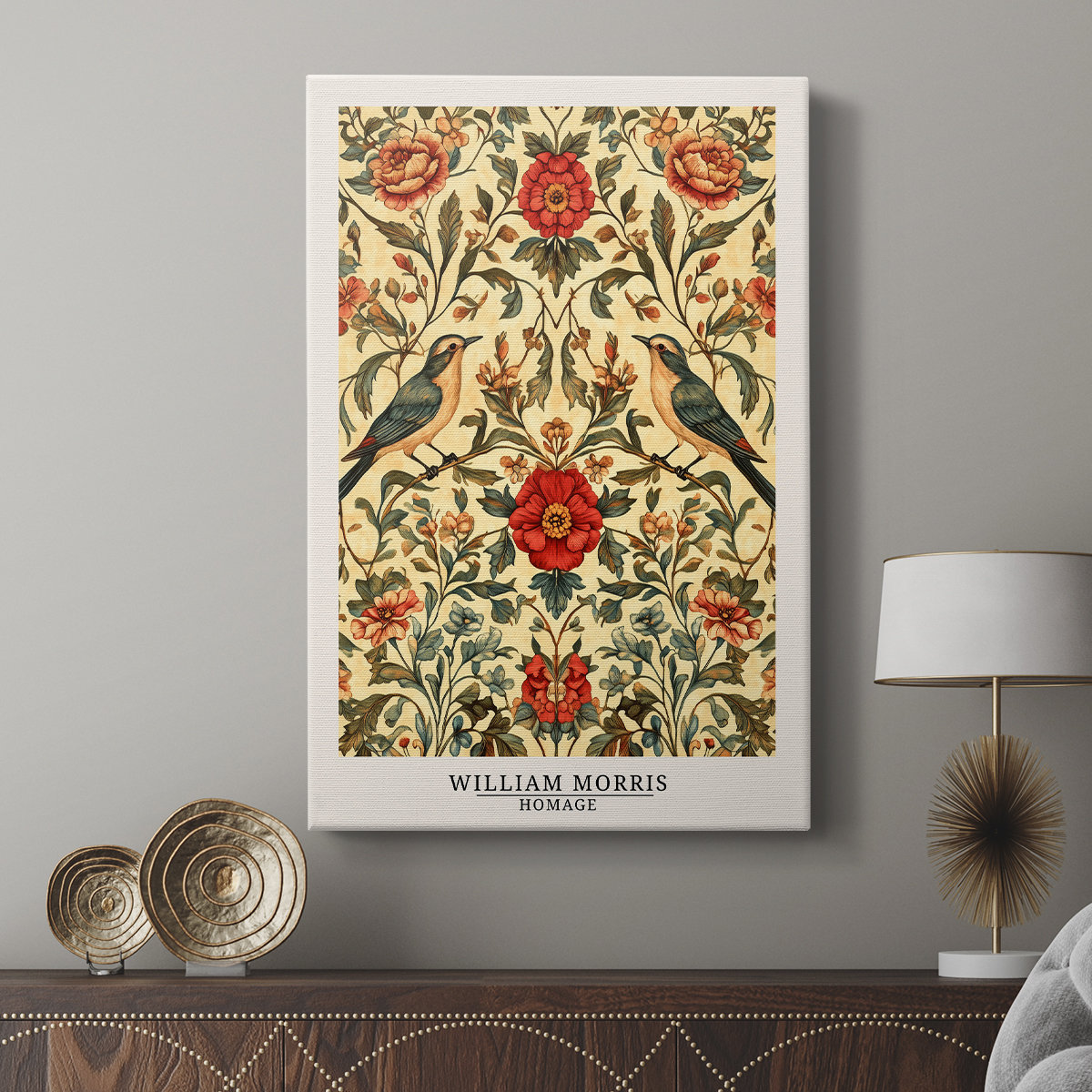 Winston Porter WM MORRIS Series CDLXXIII -Custom Wrapped Gallery Cavas ...