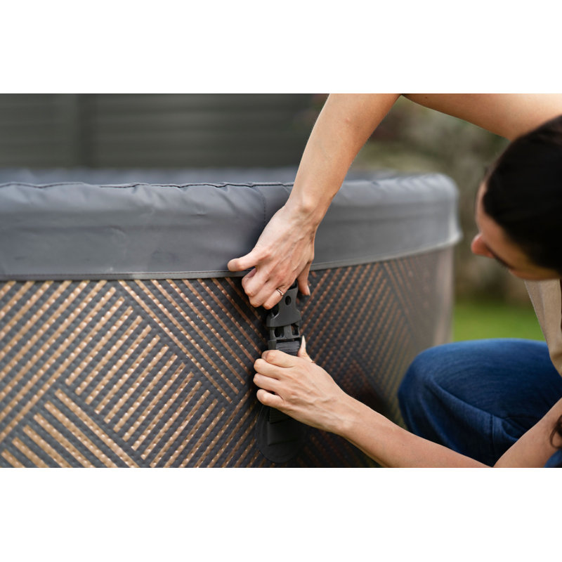 MSPA 120 Volt 6 - Person 138 - Jet Round Inflatable Hot Tub with ...