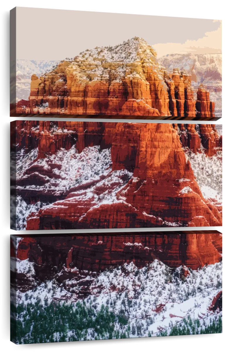 Millwood Pines Alvord Sedona Arizona Snow Illustration - Wayfair Canada