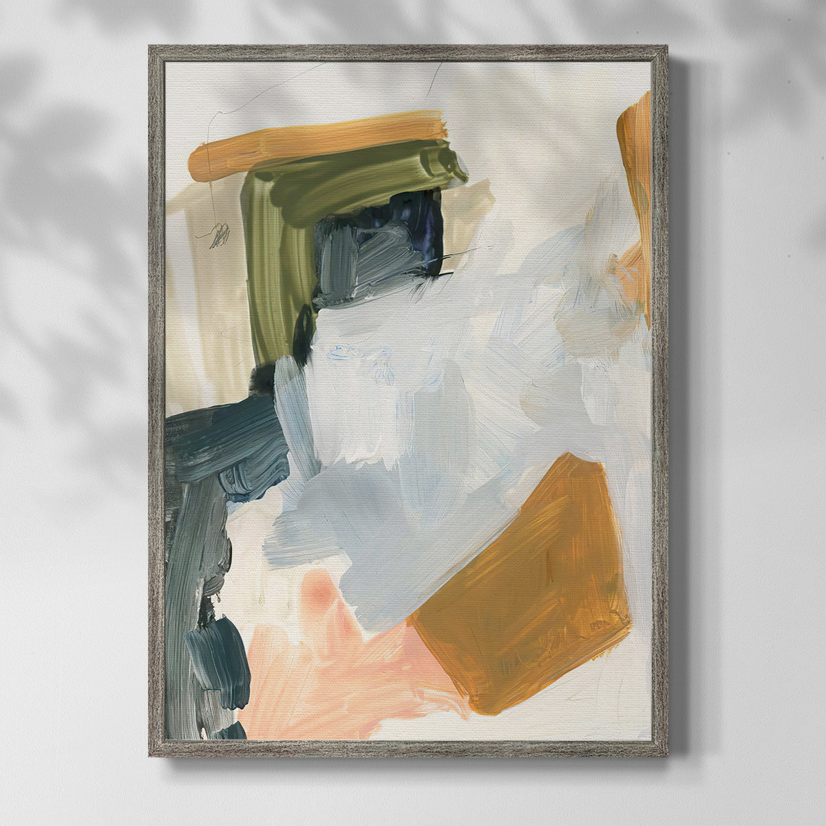 Wrought Studio™ Palette Meld I Framed Print - Solid Wood | Wayfair