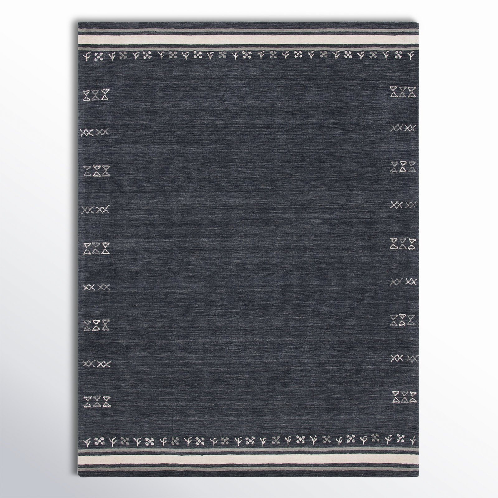 AllModern Santiago Handmade Wool Charcoal Rug & Reviews | Wayfair