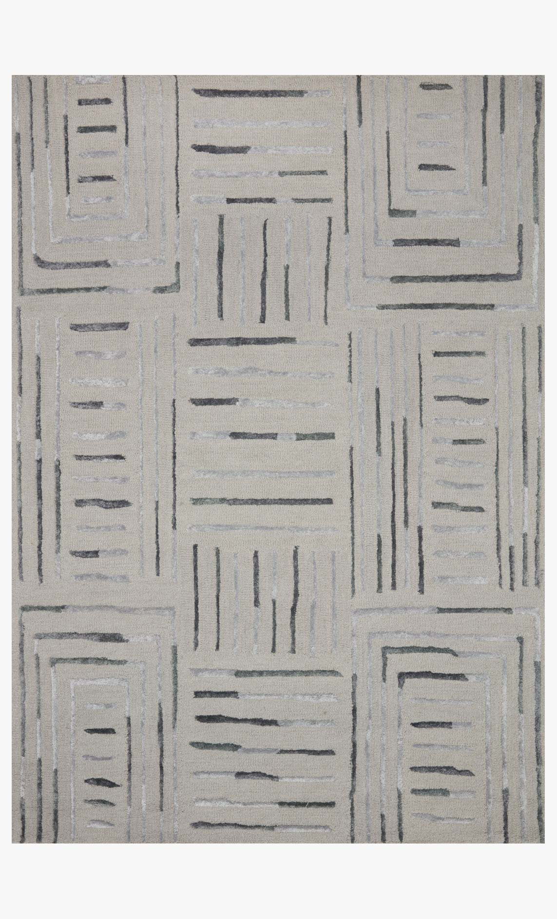 George Oliver , 18" x 18" Sample Swatch Dellon Geometric Handmade ...