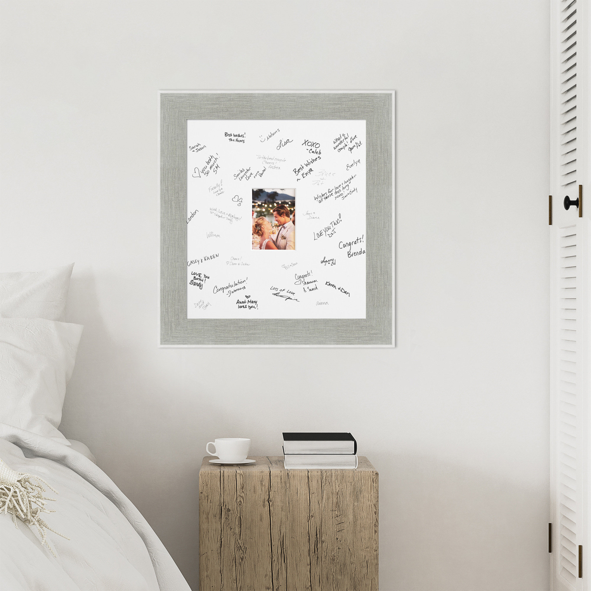 Wildon Home® Glam Linen Signature Mat Picture Frame, Photo Frame ...