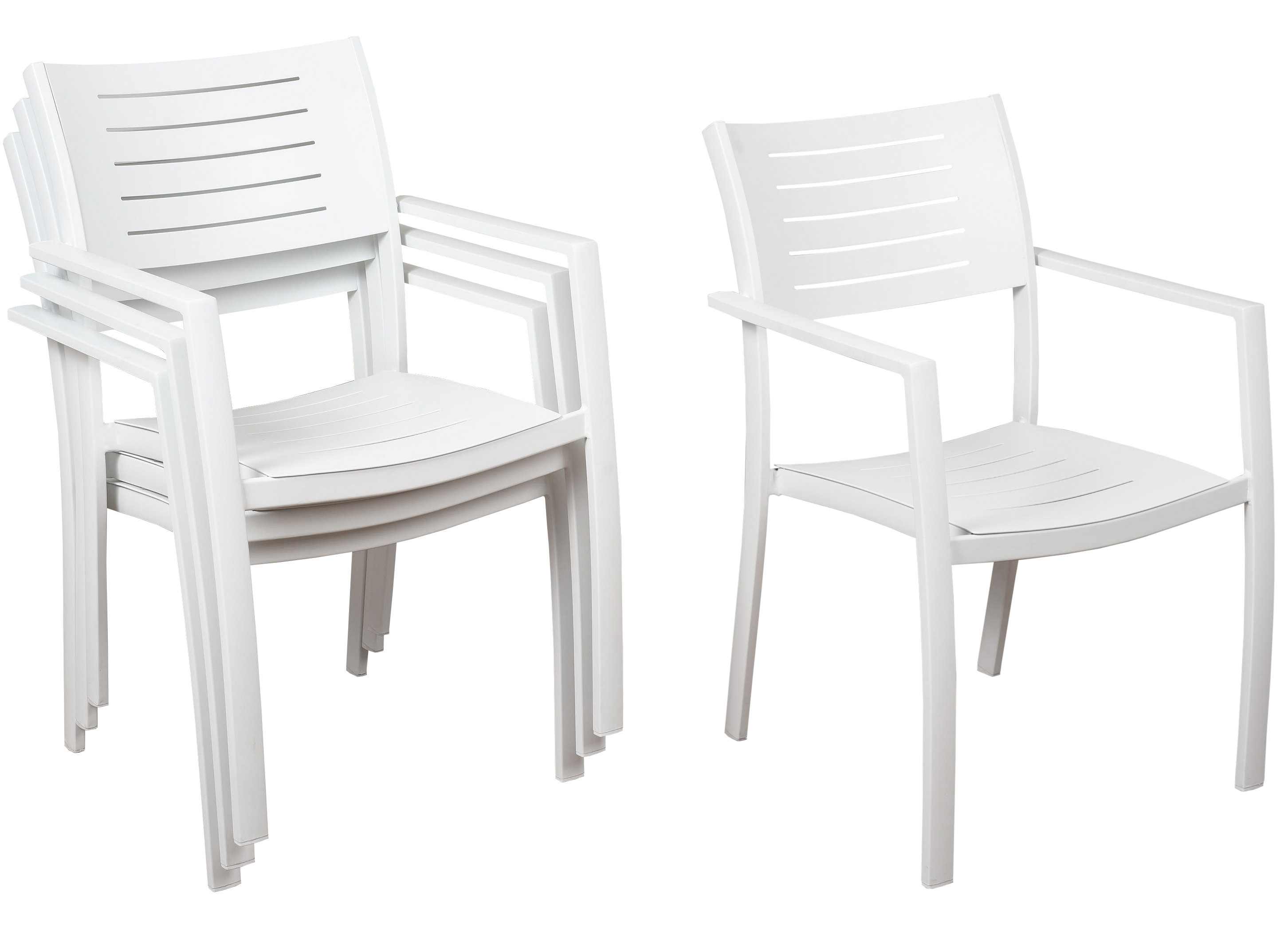 Sol 72 Outdoor™ Brighton Stacking Patio Dining Armchair - Wayfair Canada