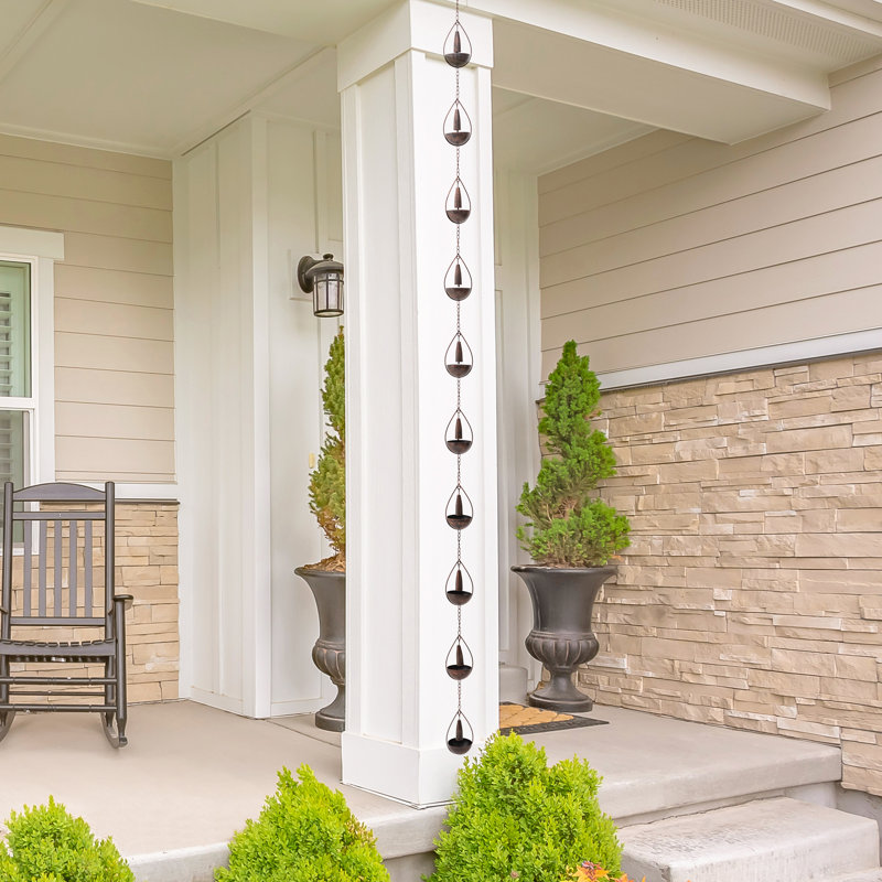 Rosalind Wheeler Calee Metal Rain Chain | Wayfair
