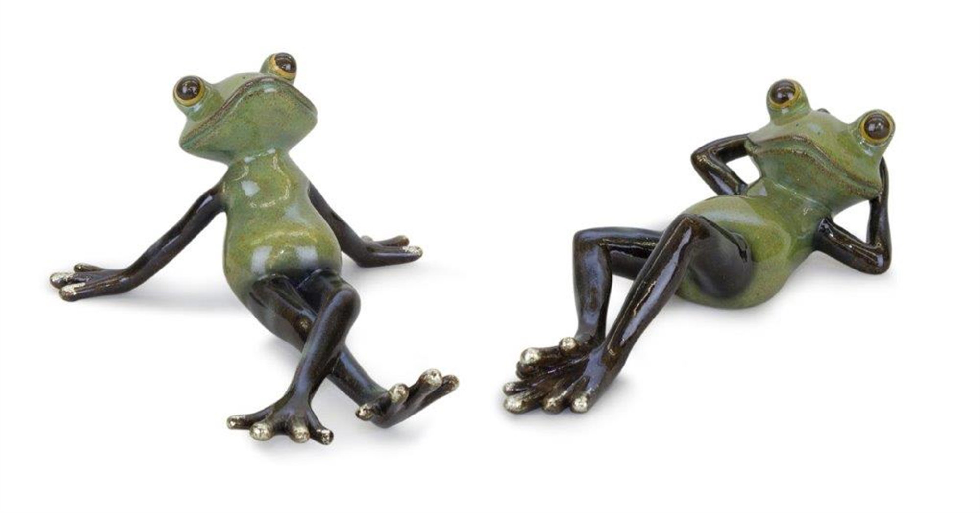 Trinx 2 Piece Enich Frog Figurine Set | Wayfair