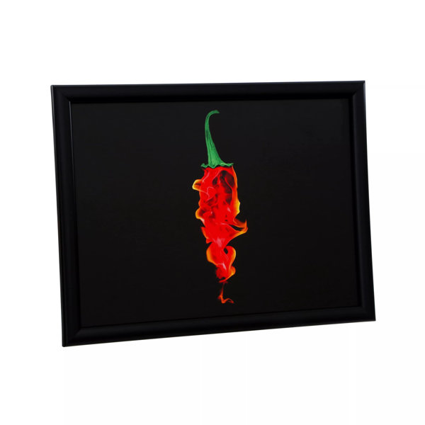 Symple Stuff 44 cm Flaming Chilli Lap Tray with Bean Bag Cushion ...