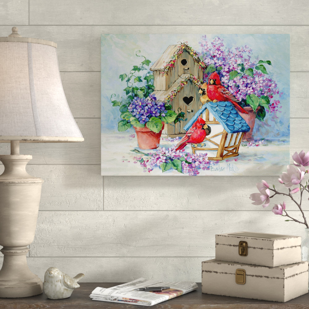 Ophelia & Co. 'A Cardinals Home' Acrylic Painting Print on Wrapped ...