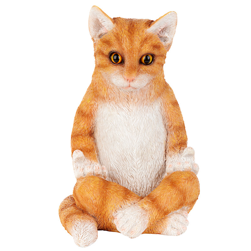 Design Toscano Zen Kitty Meditating Cat Statue & Reviews | Wayfair