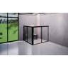 The Sliding Door Company 2-Panel Sliding Clear Glass Entrance Door Kit ...