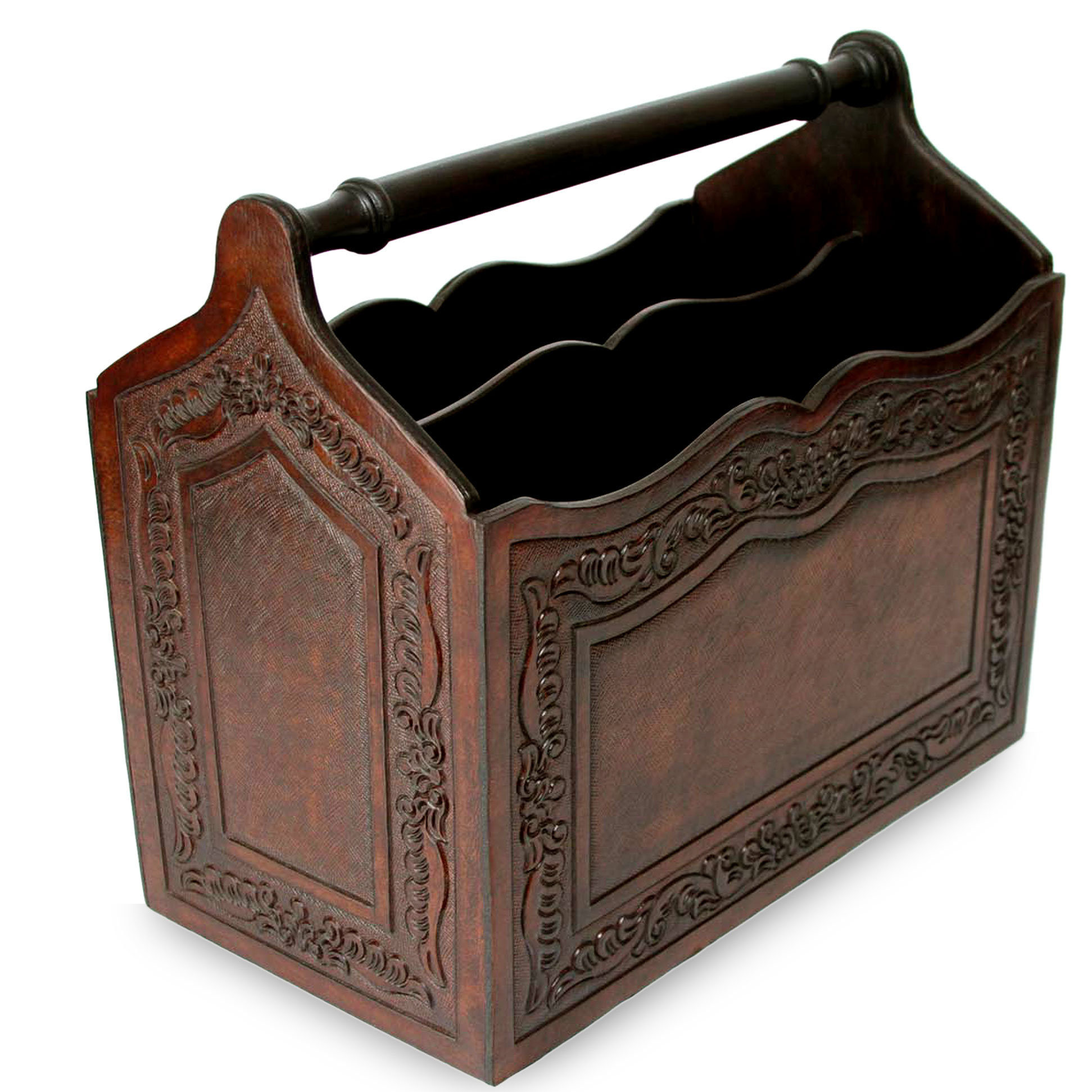 World Menagerie Pertessa Wood Magazine Rack & Reviews | Wayfair