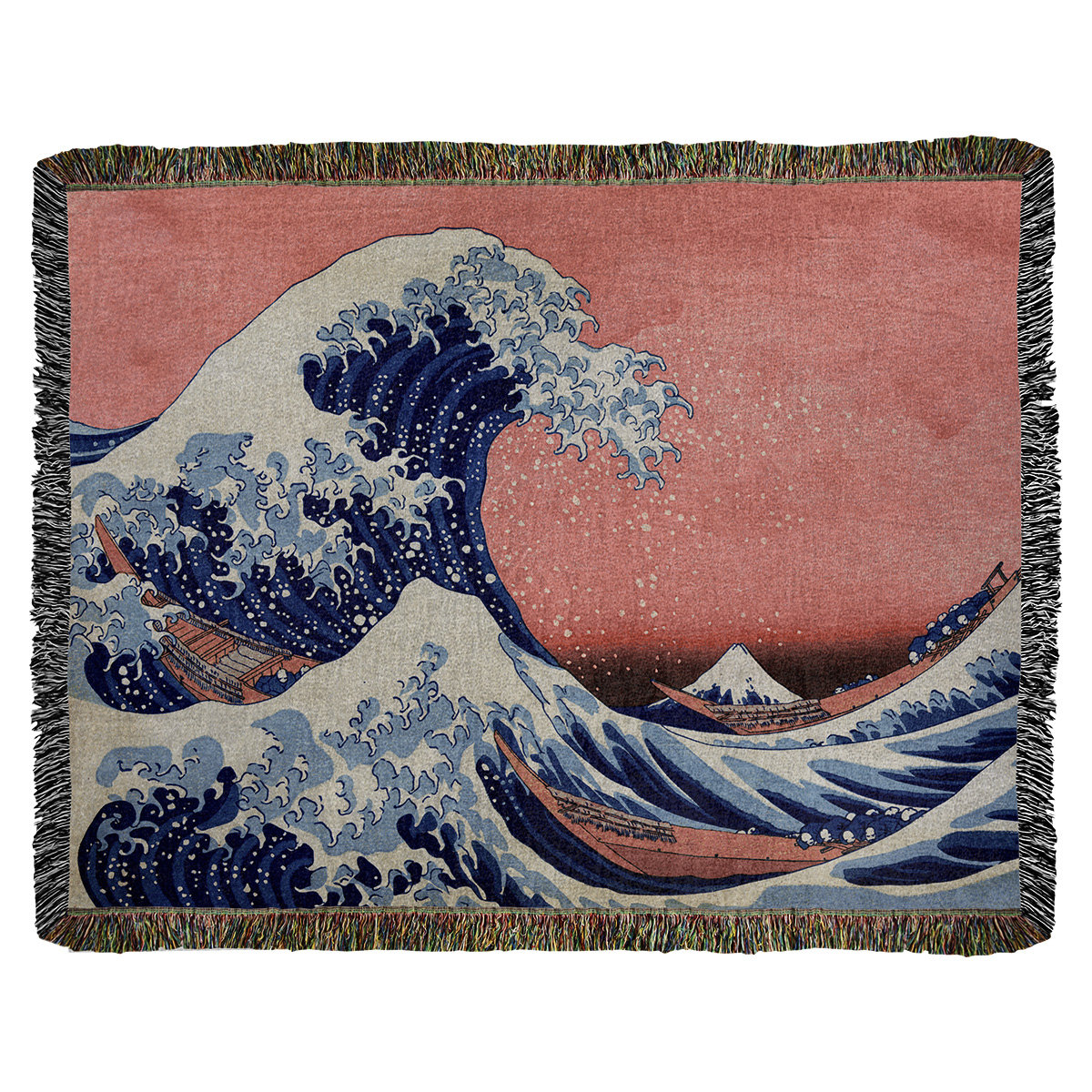 ArtVerse The Great Wave Cotton Throw | Wayfair