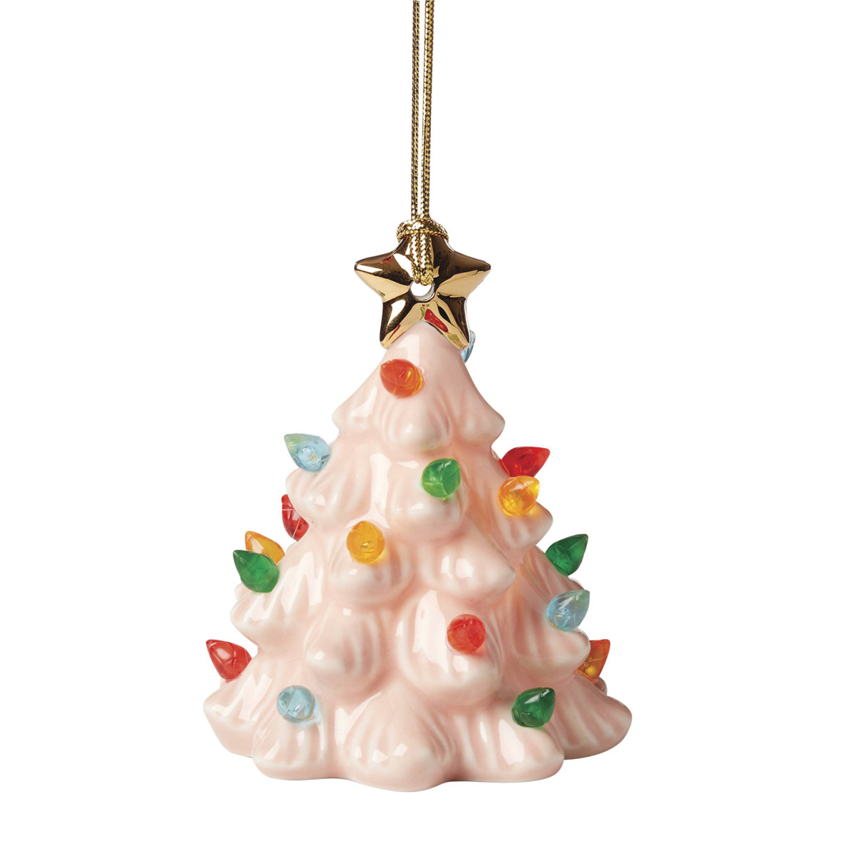 Lenox Treasured Traditions Pink Lit Tree Ornament & Reviews | Wayfair