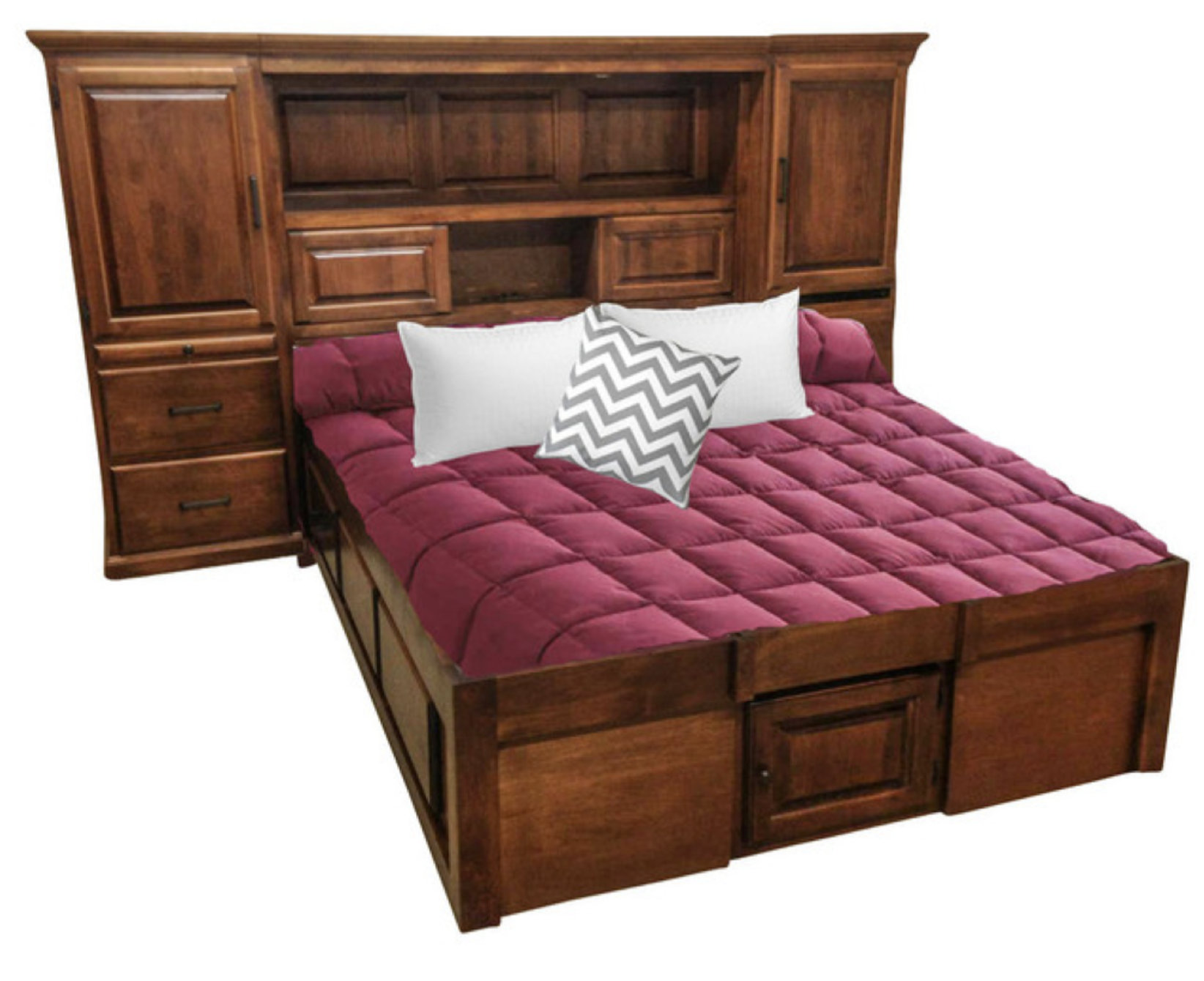 Red Barrel Studio® Traditional Mid Wall With Supersized Panel Headboard ...