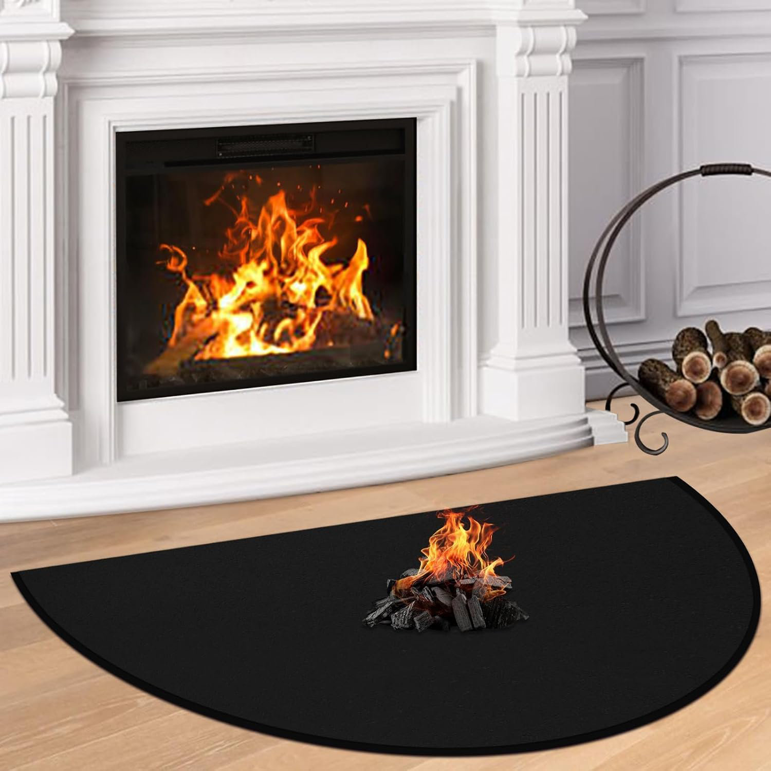 Ebern Designs Fireplace Mats Fireproof , Hearth Rugs For Fireplaces ...
