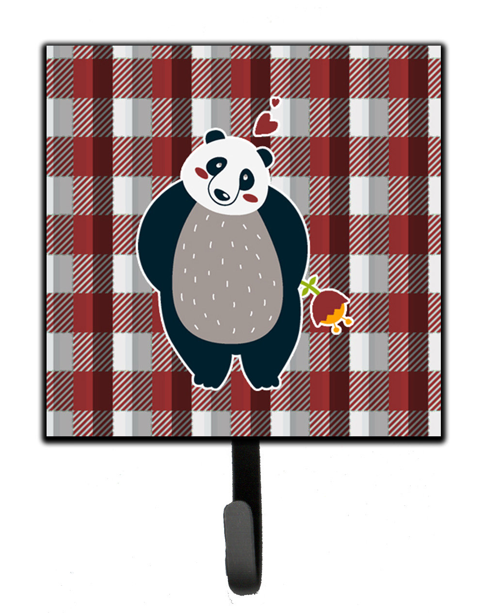 Harriet Bee Hibah Panda Love Wall Key Organizer with Key Hooks | Wayfair