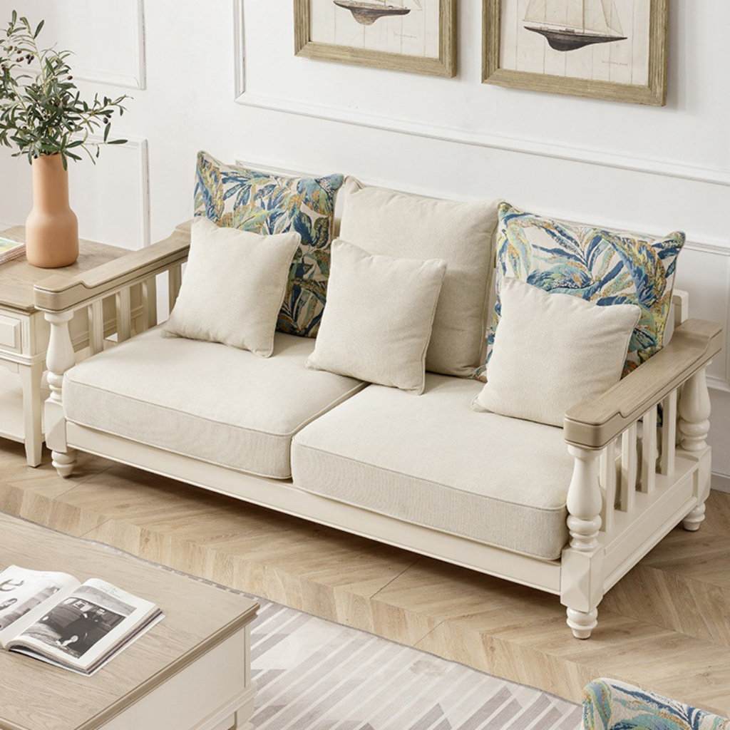 Lifton American Retro Solid Wood Sofa 81.10 | Wayfair