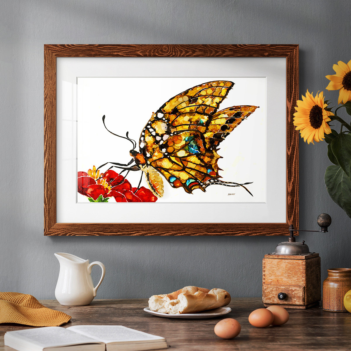 August Grove Wings II Framed On Canvas Print | Wayfair