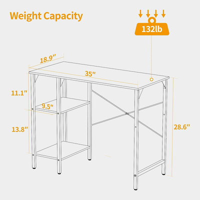 Inbox Zero Wydmire Desk & Reviews | Wayfair