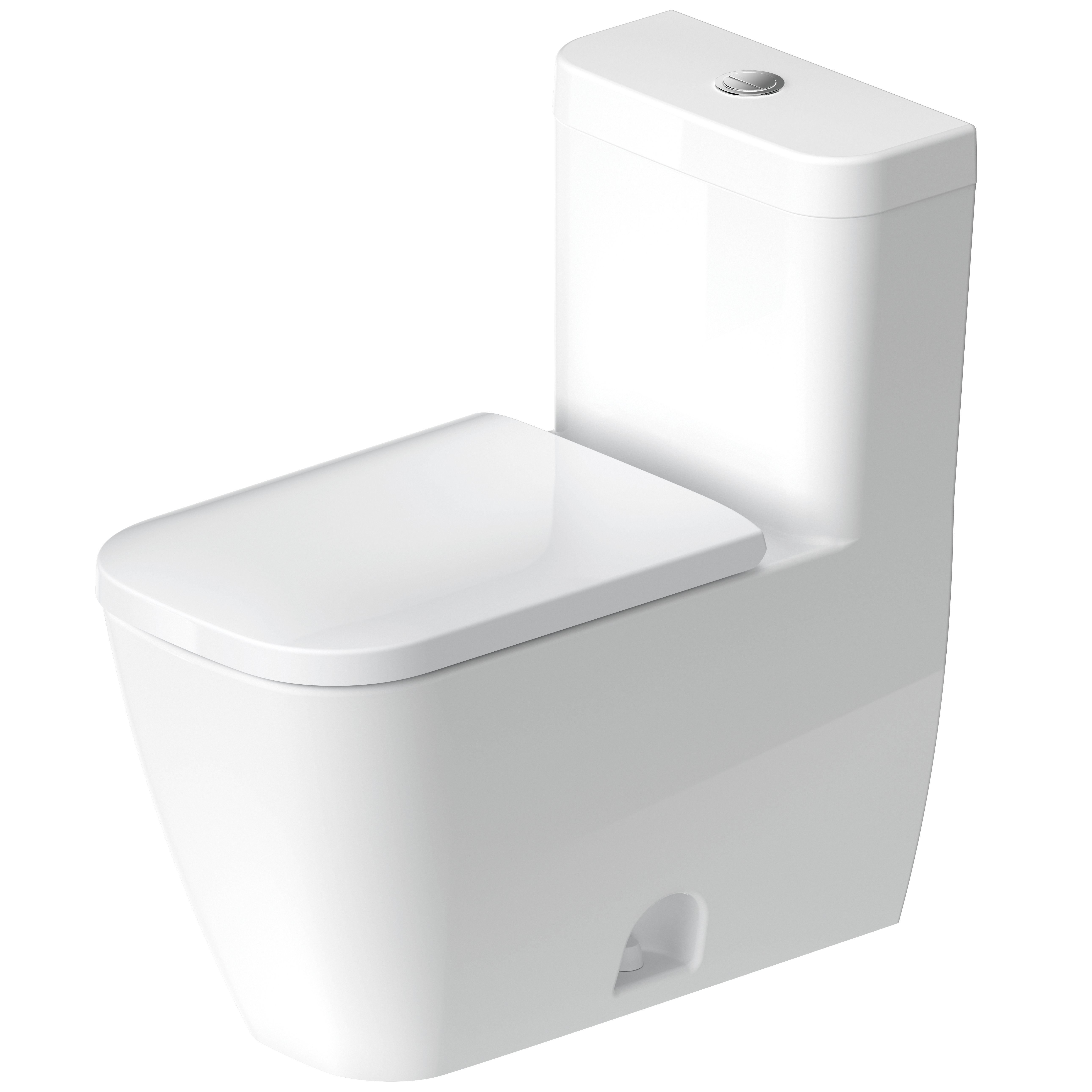 Duravit Happy D.2 Dual-Flush Elongated One-Piece Toilet (Seat Included ...