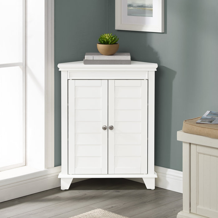 Winston Porter Caree 2 Door Corner Accent Cabinet & Reviews | Wayfair